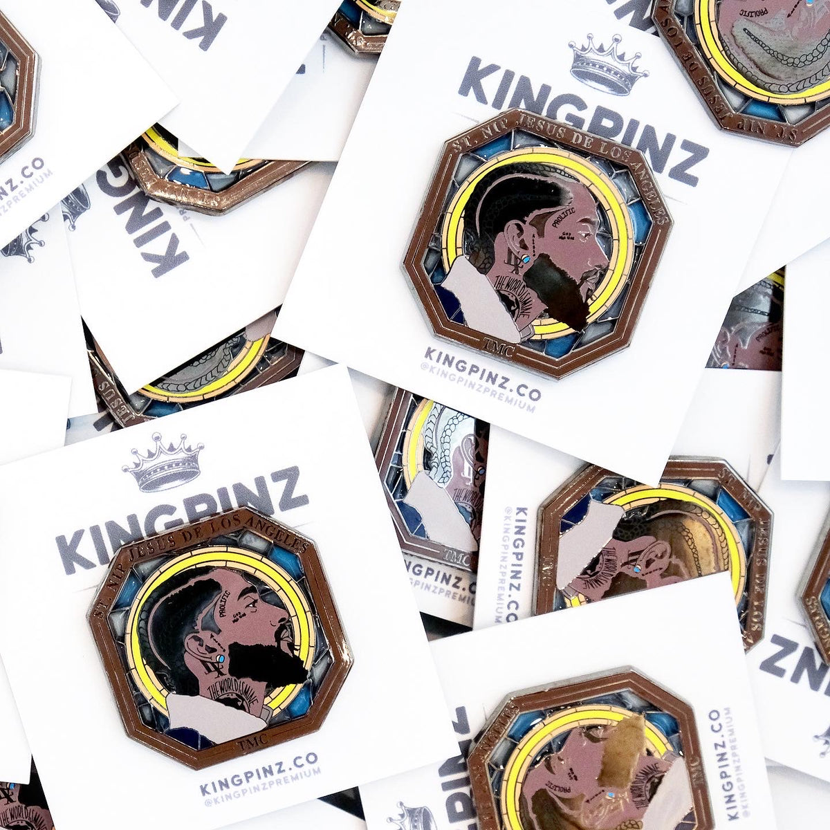 St. Nip - Stained Glass Window Lapel Pin