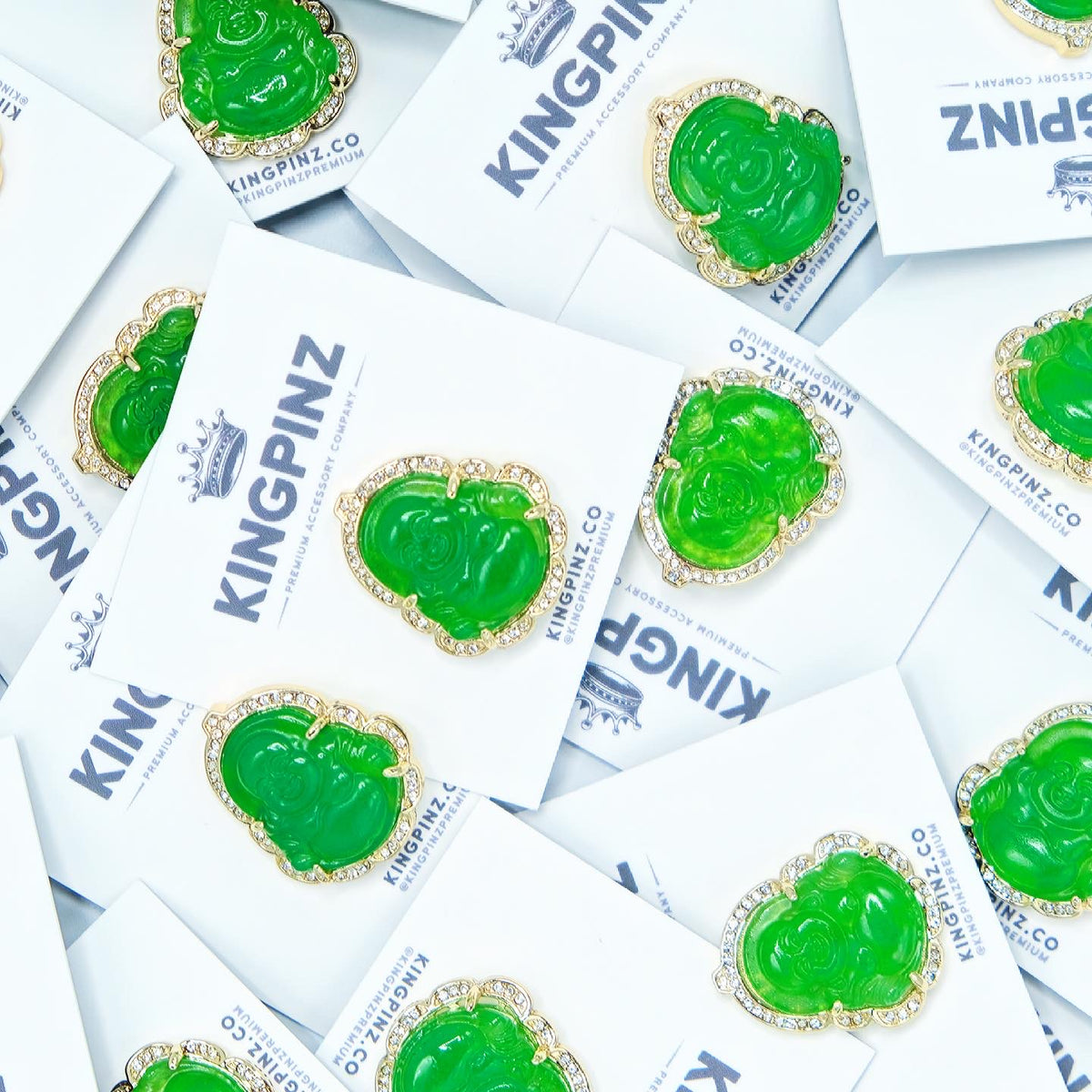 Buddha Lapel Pin - Green