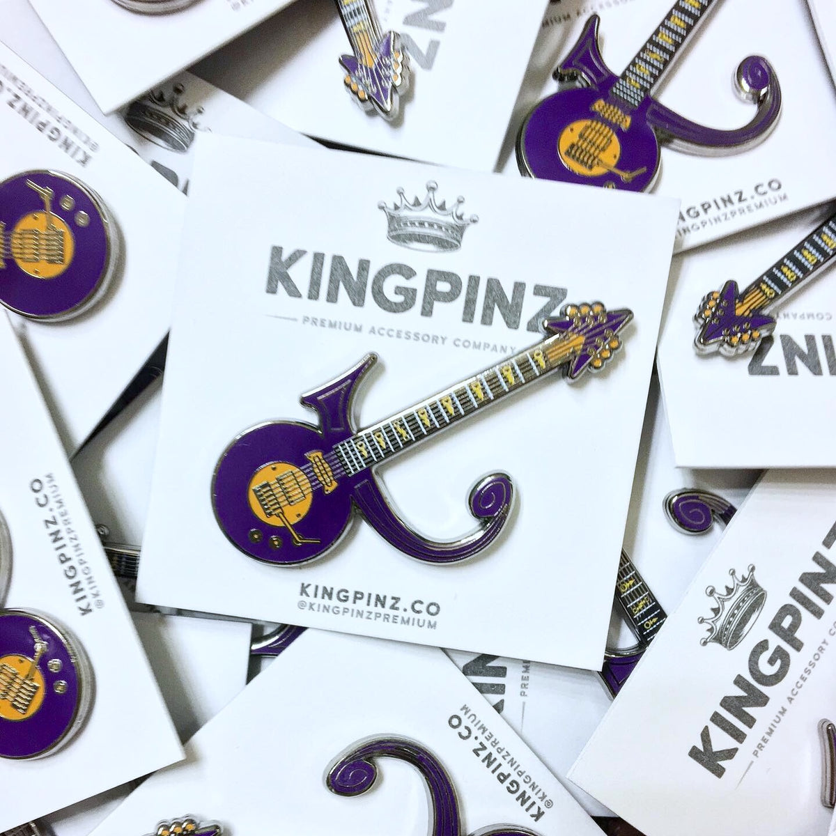 Prince Guitar Lapel Pin