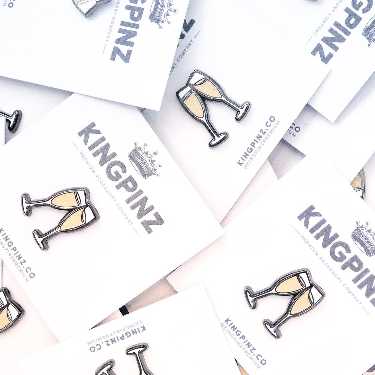 Champagne Toast Lapel Pin