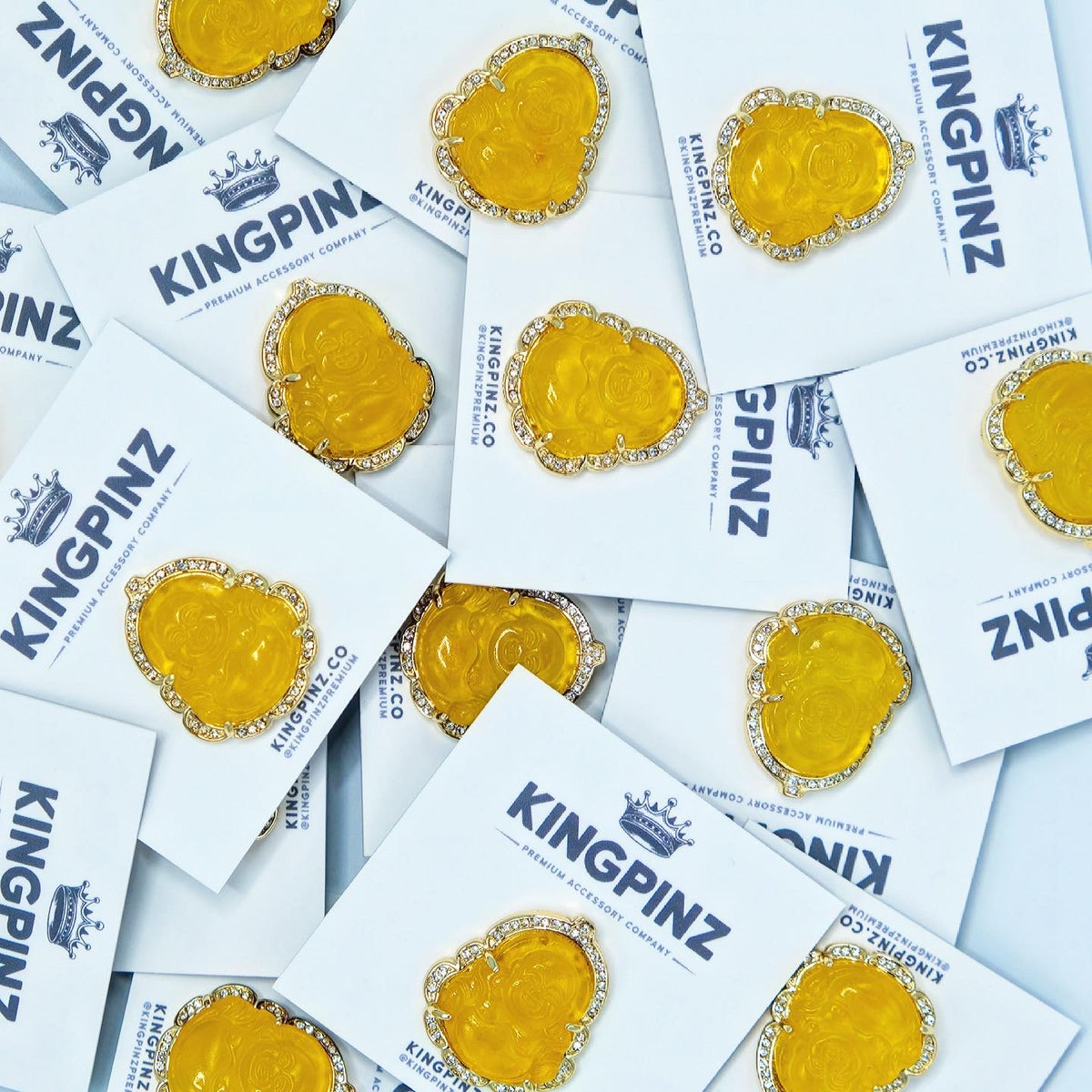 Buddha Lapel Pin - Yellow