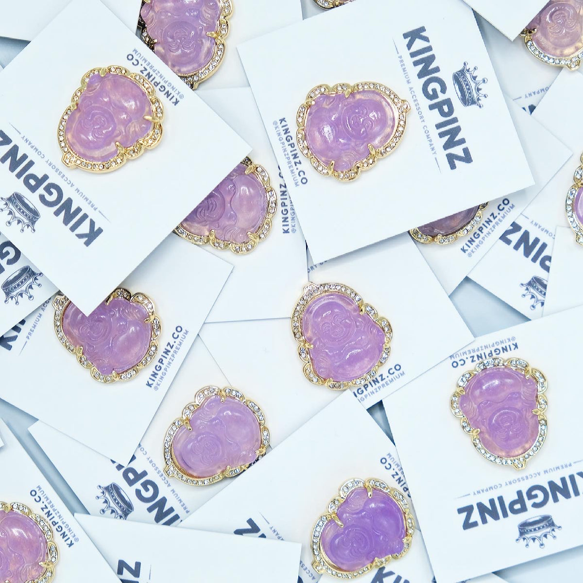 Buddha Lapel Pin - Purple