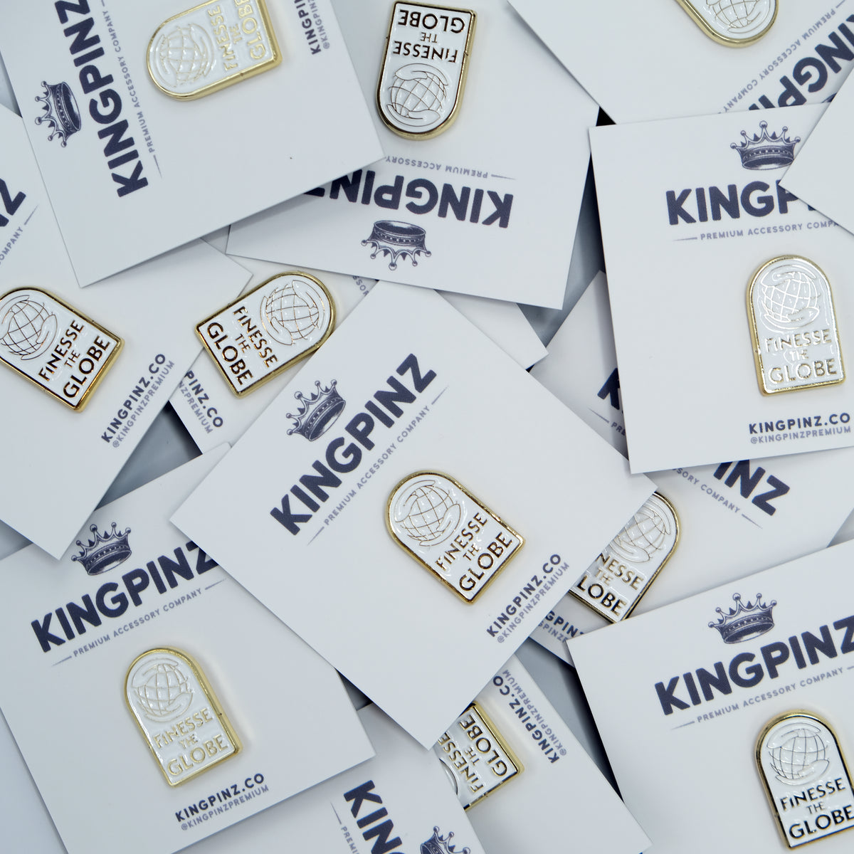 Finesse The Globe Lapel Pin